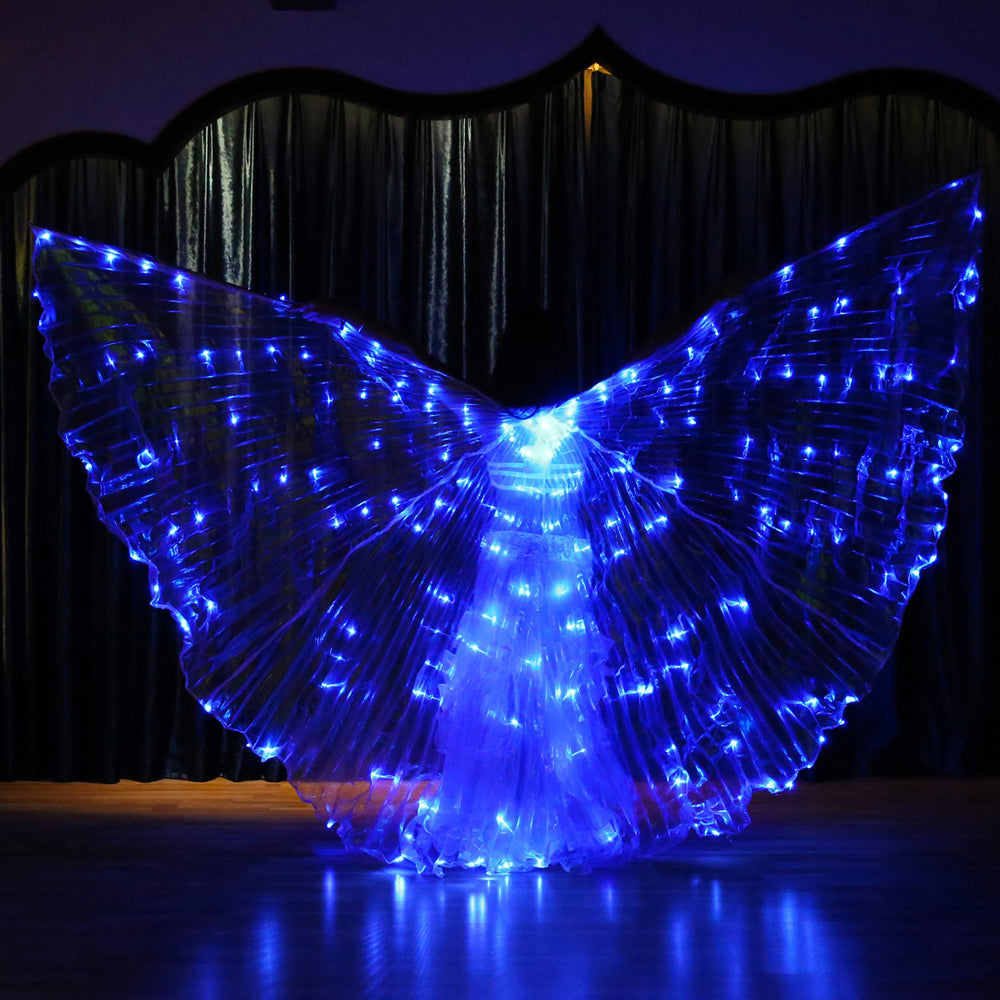Flash LED Isis Wings - Belly Dance Light Up Wings Carnival Halloween P ...